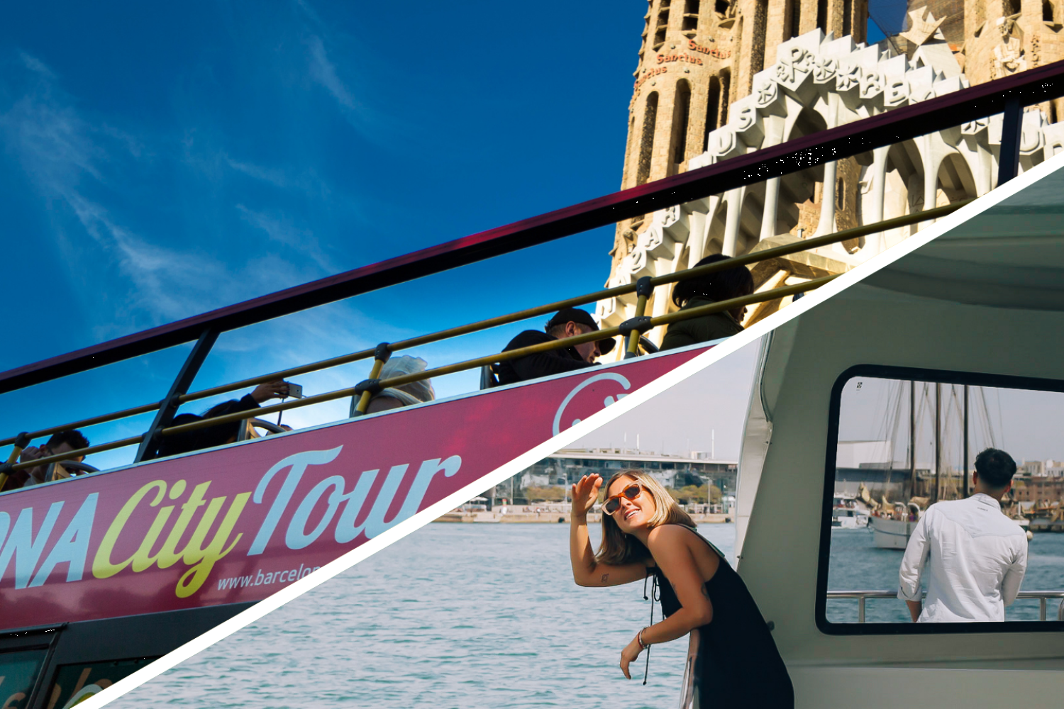 COMBO: Barcelona City Tour Hop On – Hop Off and Eco Catamaran Cruise ...