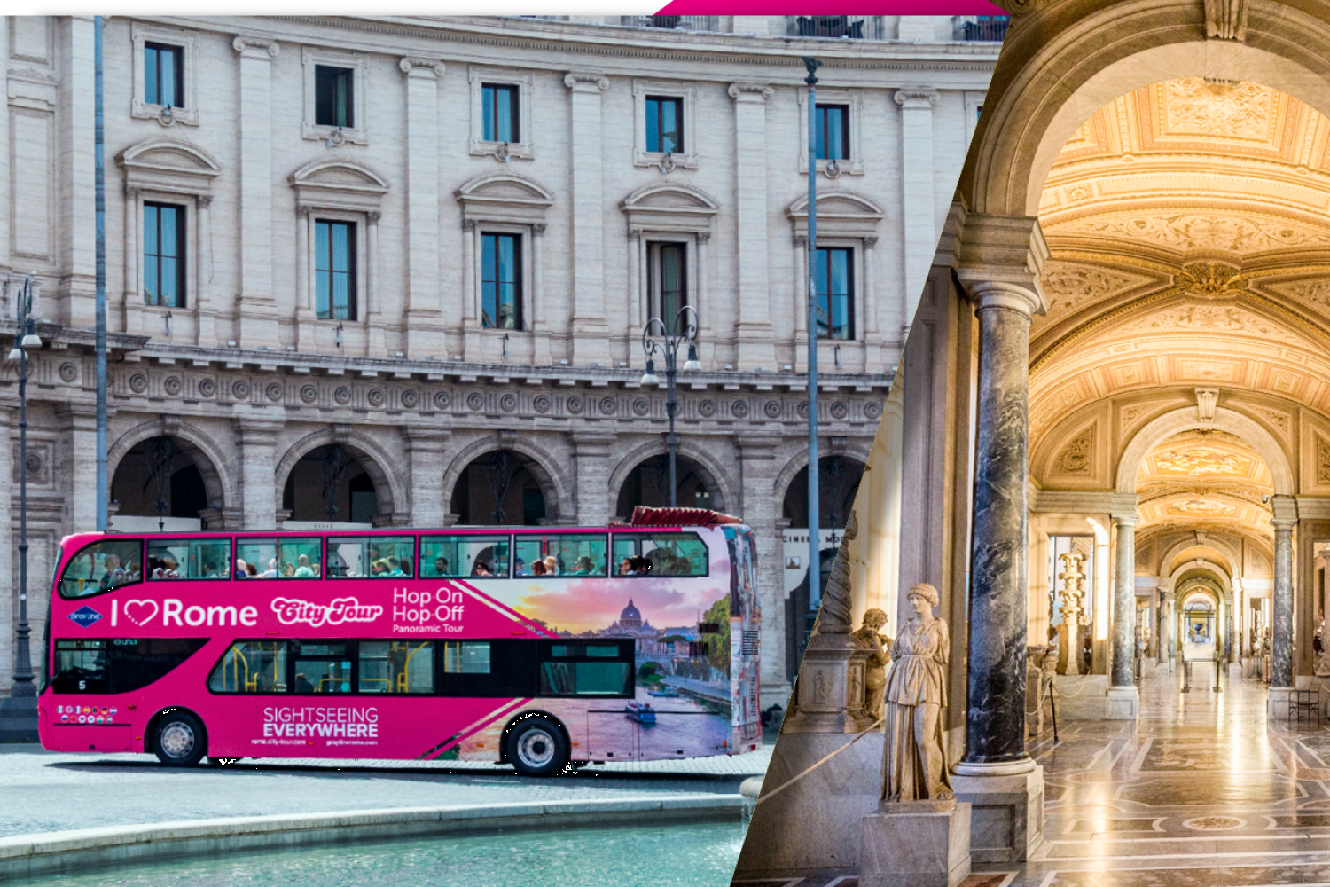 Vatican Museums & Rome Open Bus Combo Pass